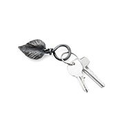 Hand Forged Leaf Keychain | leaves key chain | Uncommon Goods
