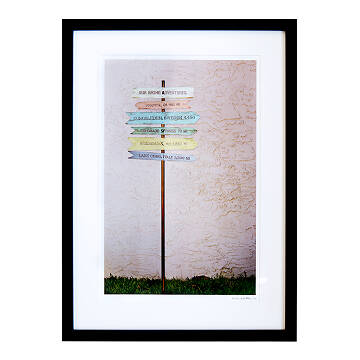 Personalized Family Member Signpost | Garden Art | Uncommon Goods