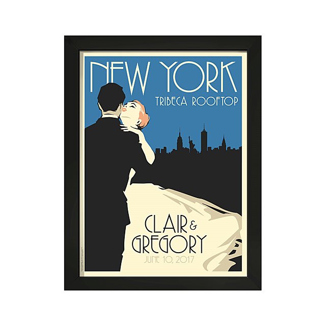 Uncommon Goods | Standard Framed - City Skyline Wedding Art | unique ...
