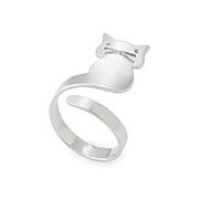 Cat Wrap Ring | Handmade Silver Jewelry | Uncommon Goods