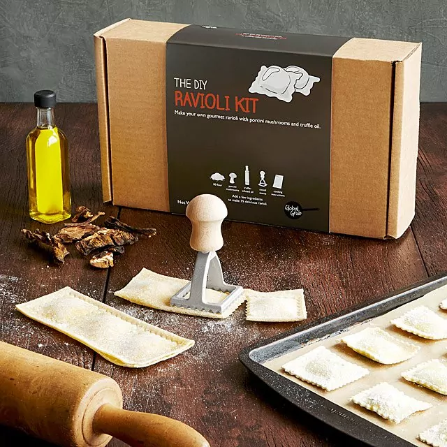 Uncommon Goods | Homemade Mushroom Ravioli Kit | make your own ravioli