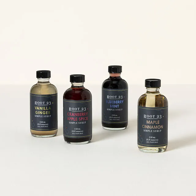 Uncommon Goods | Flavored Simple Syrup Set | Cocktail Mixer, Sugar Syrup