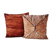 Wood & Wicker Printed Throw Pillows | Creative Home Decor; Home Accents ...