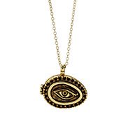 Third Eye Locket | 7 chakras, third eye, gold jewelry | Uncommon Goods