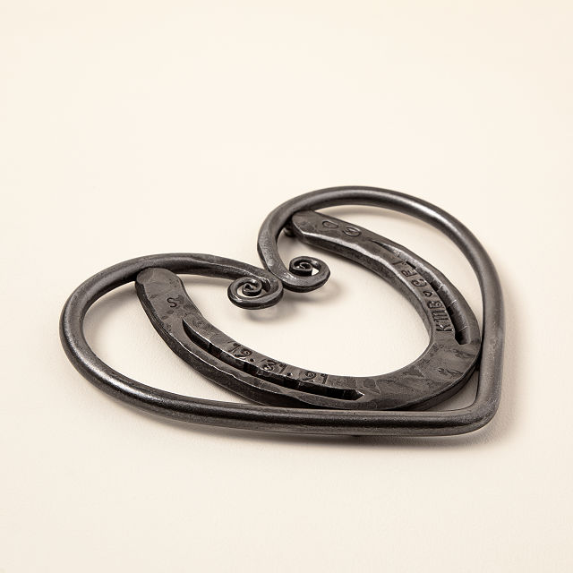 Uncommon Goods | Date and 2 Sets of Initials with Heart - Personalized ...