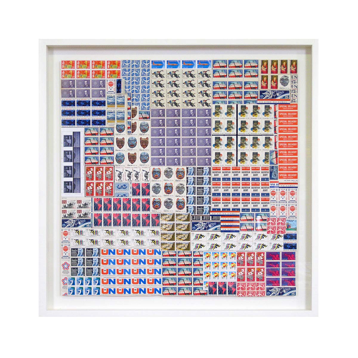 Vintage Stamp Collage Art | Vintage Postage Decor; Stamp Collectors ...