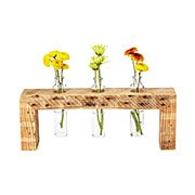 Triple Bud Vase Centerpiece | rustic decor, table centerpiece ...