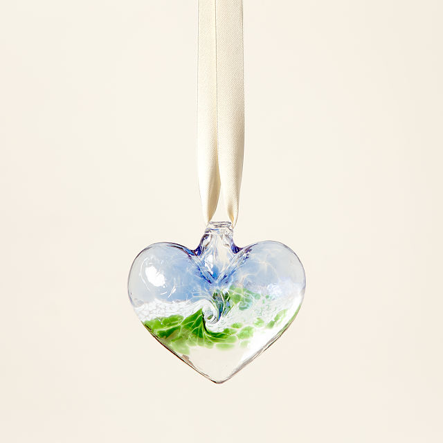 Glass Heart Window Charm | Suncatcher, Heart Ornaments | Uncommon Goods