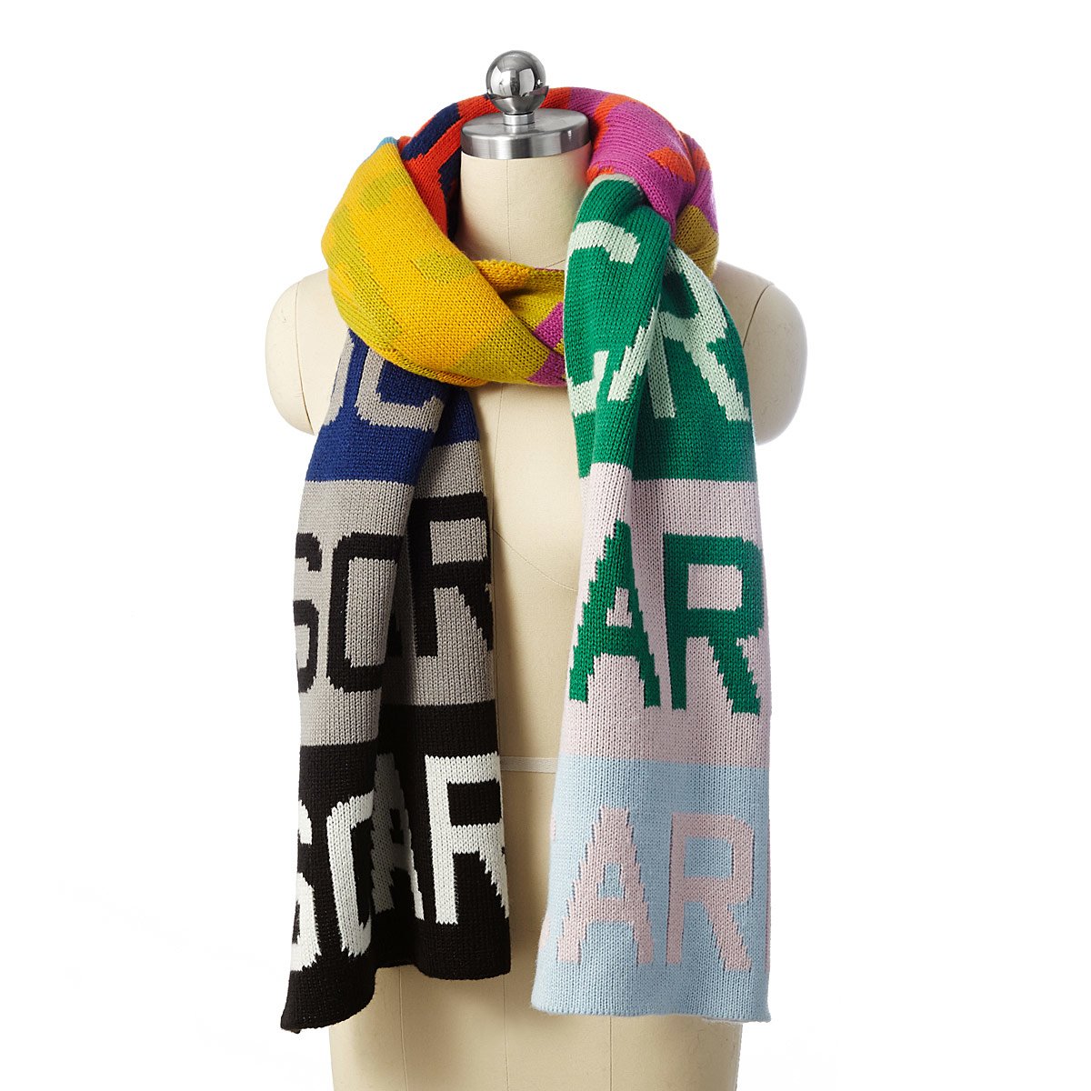 Over-Sized Color Block Scarf | Oversized scarf, Rainbow scarf ...