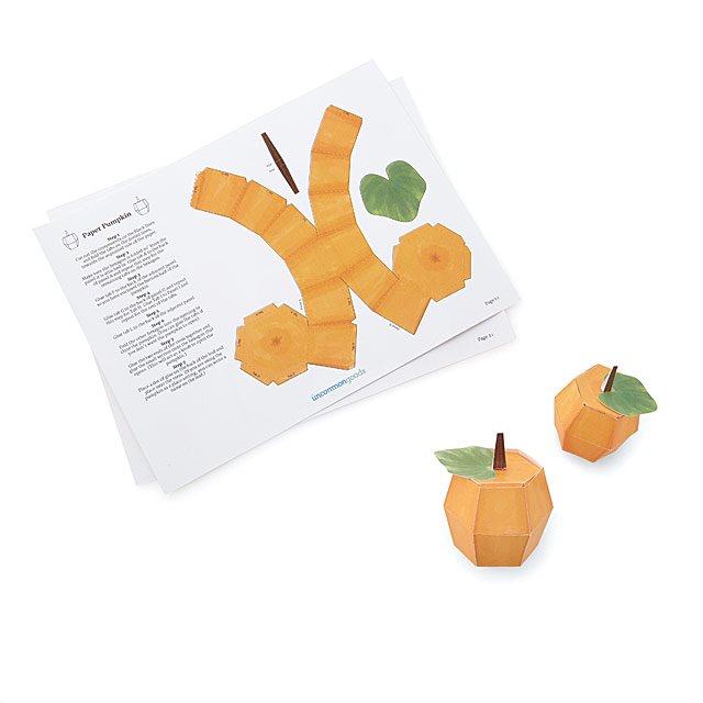 Printable Paper Pumpkins | Fall Party Decorations; Harvest Decor ...