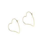 Heart Hoops | Sweet Earrings; Valentine's Day Gifts | Uncommon Goods