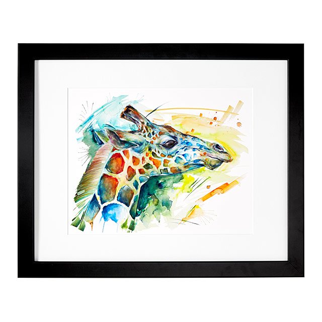 The Dreamer | Watercolor Art; Giraffe Paintings | Uncommon Goods