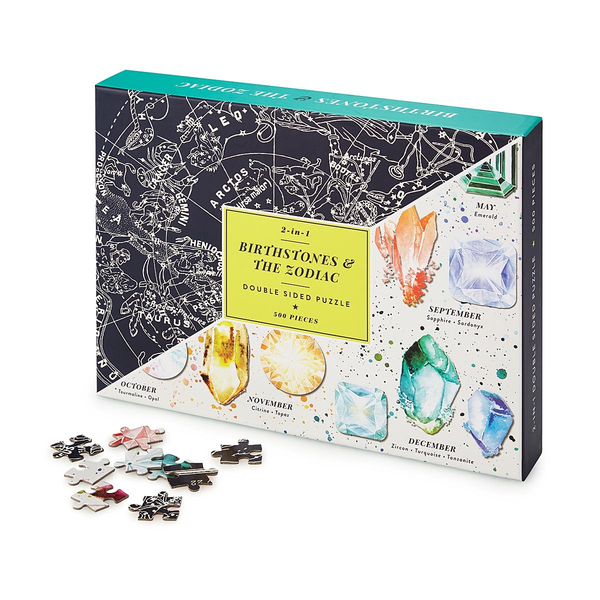 Birthstone & Zodiac Double-Sided Puzzle | Zodiac Constellations, Jigsaw ...