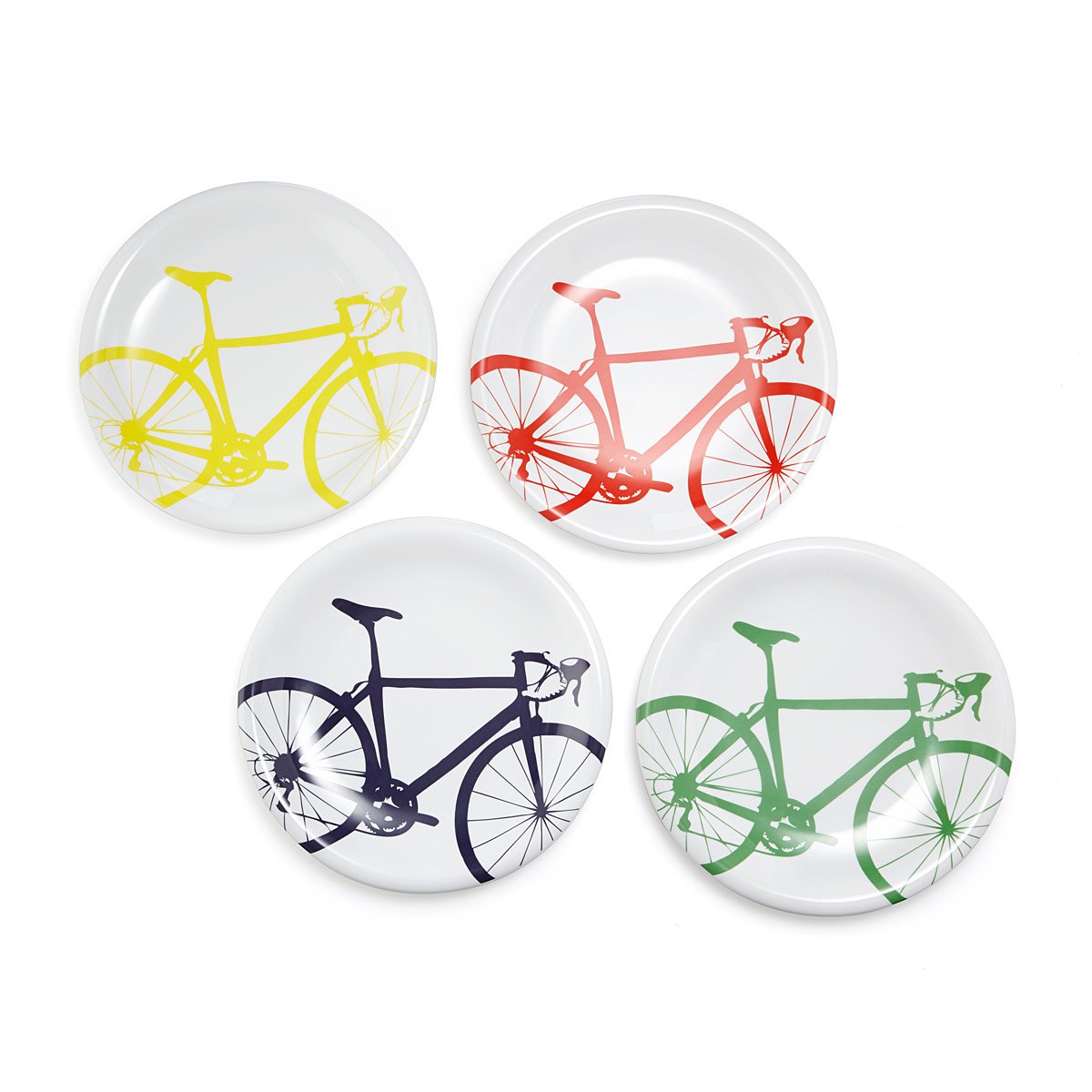 Bicycle Dinner Plates | Porcelain Plates, Bicycle Decor | Uncommon Goods