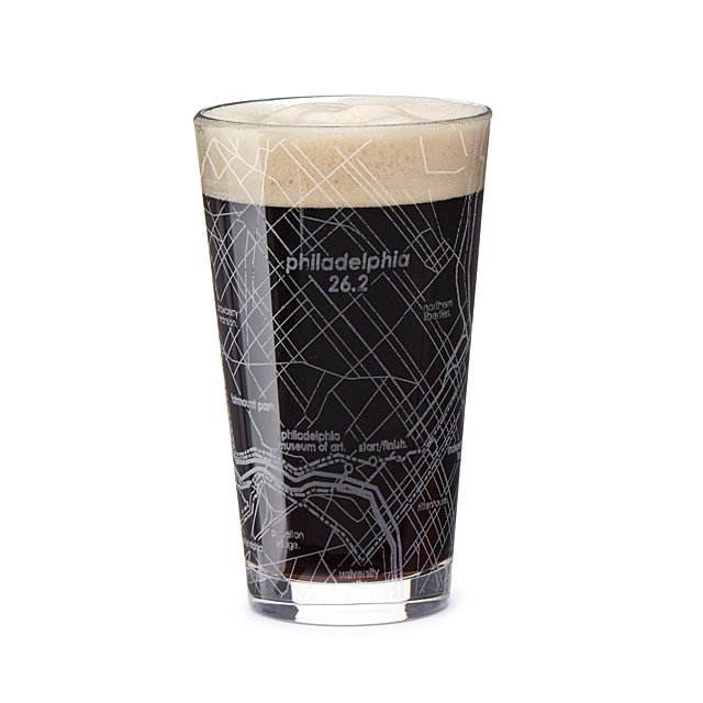 Etched Marathon Pint Glass | Gifts for Runners, Gifts for Marathon ...