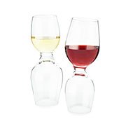 Dual-Sided Wine Glasses - Set of 2 | Wine Gifts | Uncommon Goods