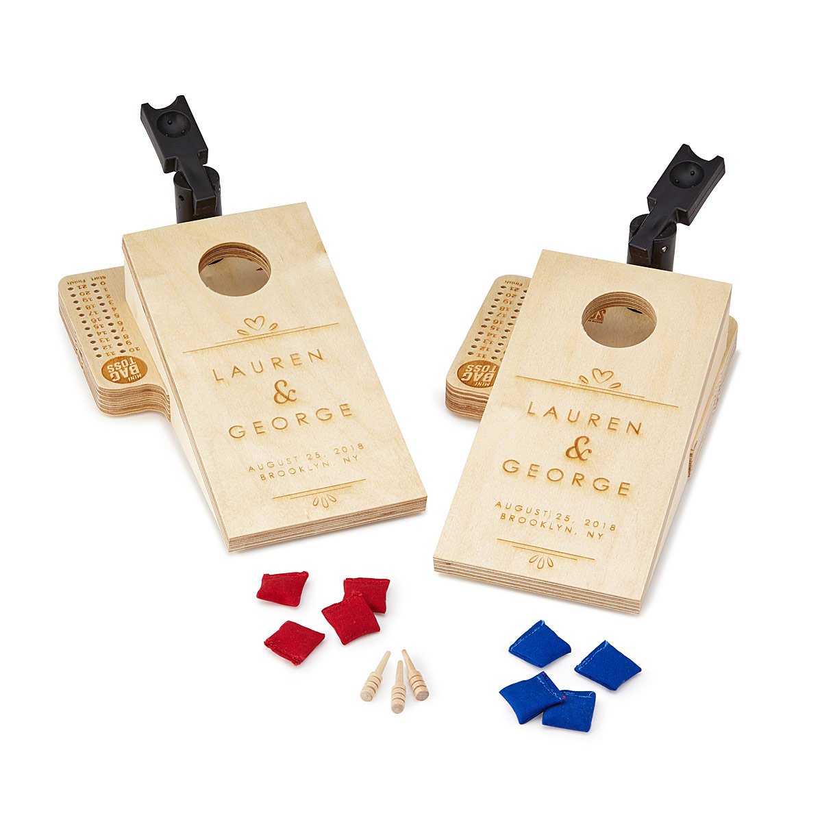Personalized Mini Cornhole | tabletop games | Uncommon Goods