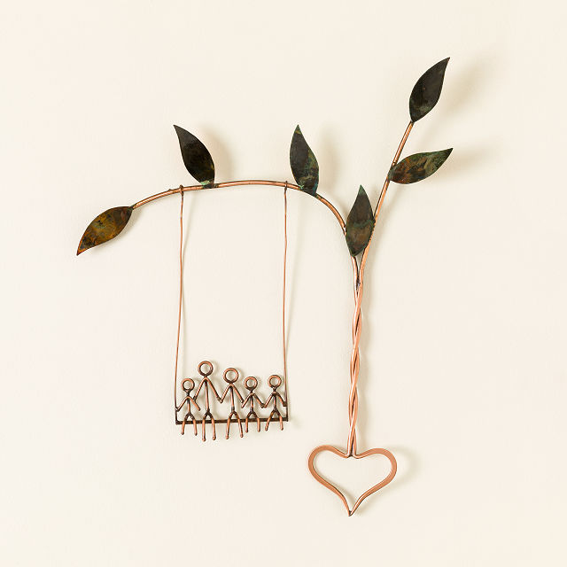 Uncommon Goods | Family of 5 - Rooted in Love Swing Sculpture | Copper ...