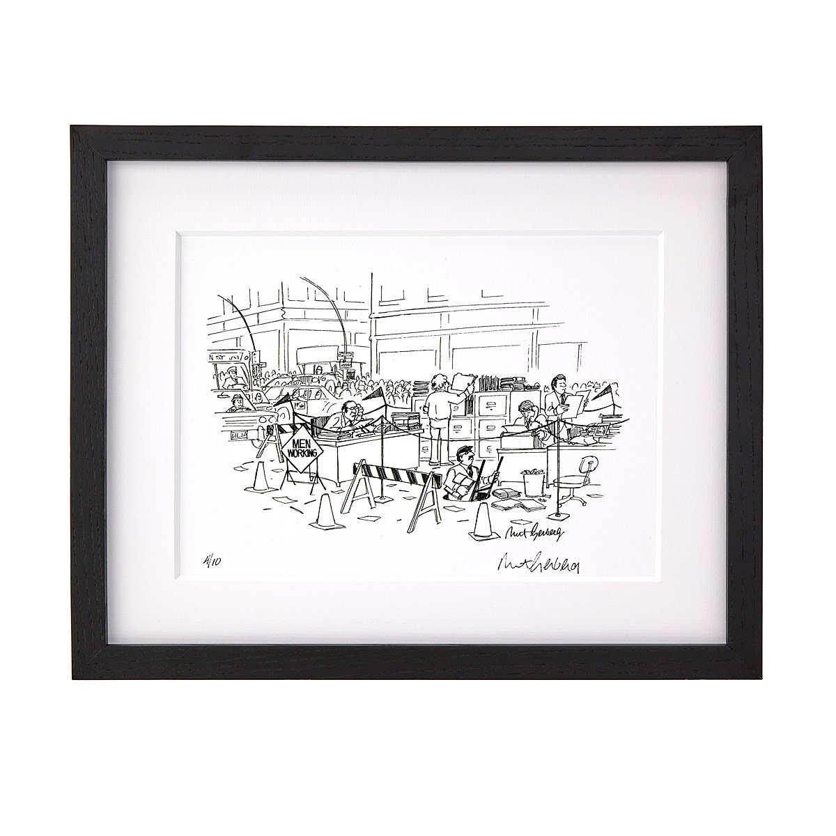 Uncommon Goods | Men Working by Mort Gerberg | New Yorker Cartoon Print