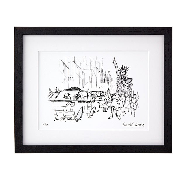 Liberty Hails by Mort Gerberg | New Yorker Cartoon Print | Uncommon Goods