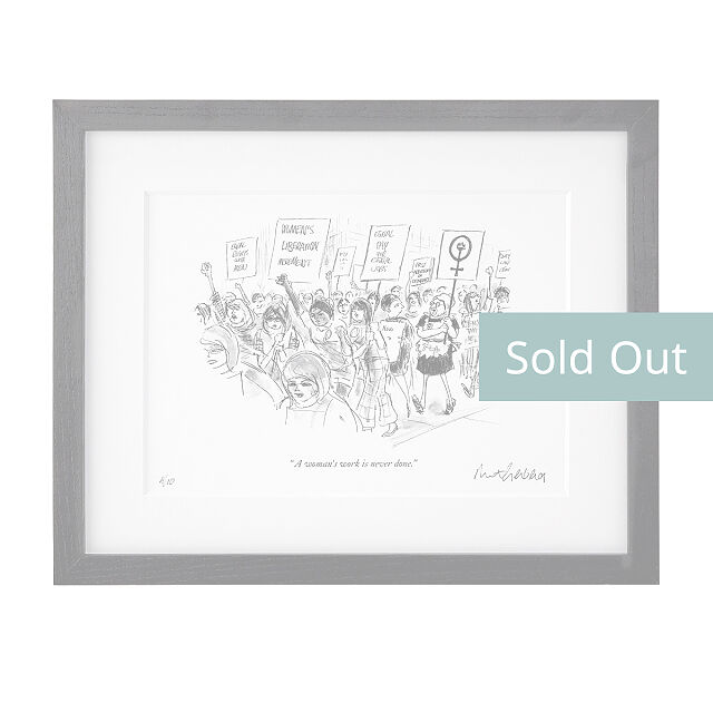 Woman's Work by Mort Gerberg | New Yorker Cartoon Print | Uncommon Goods