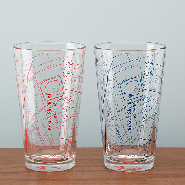 Uncommon Goods | MLB Ballpark Pint Glasses - Set of 2 | MLB Pint ...