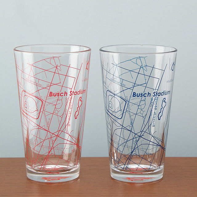 Uncommon Goods | MLB Ballpark Pint Glasses - Set of 2 | MLB Pint ...