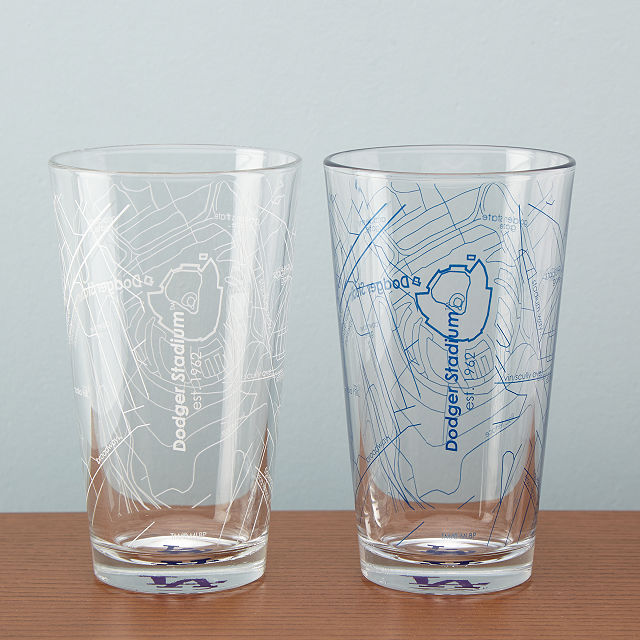 Uncommon Goods | MLB Ballpark Pint Glasses - Set of 2 | MLB Pint ...