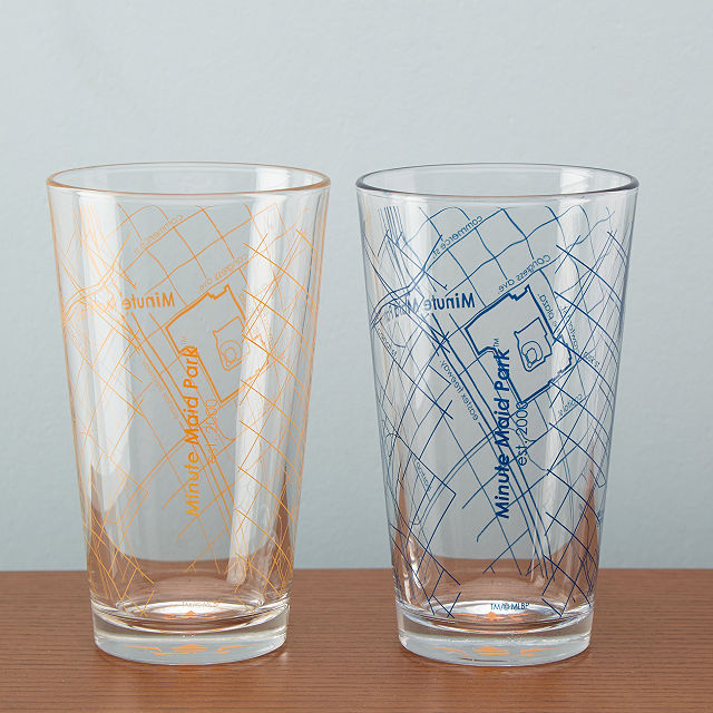 Uncommon Goods | MLB Ballpark Pint Glasses - Set of 2 | MLB Pint ...