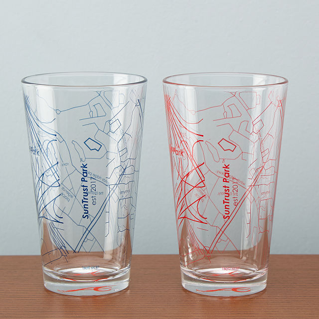 Uncommon Goods | MLB Ballpark Pint Glasses - Set of 2 | MLB Pint ...