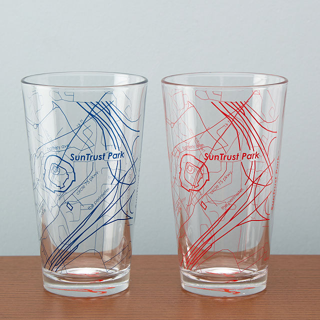 Uncommon Goods | MLB Ballpark Pint Glasses - Set of 2 | MLB Pint ...