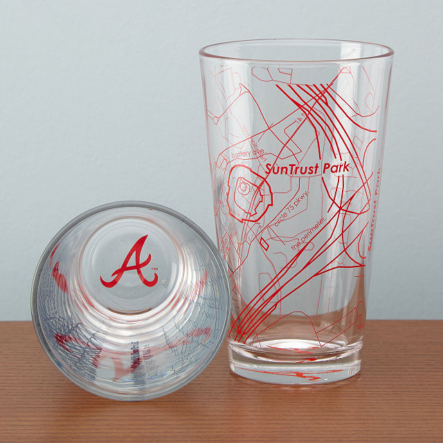 Uncommon Goods | MLB Ballpark Pint Glasses - Set of 2 | MLB Pint ...