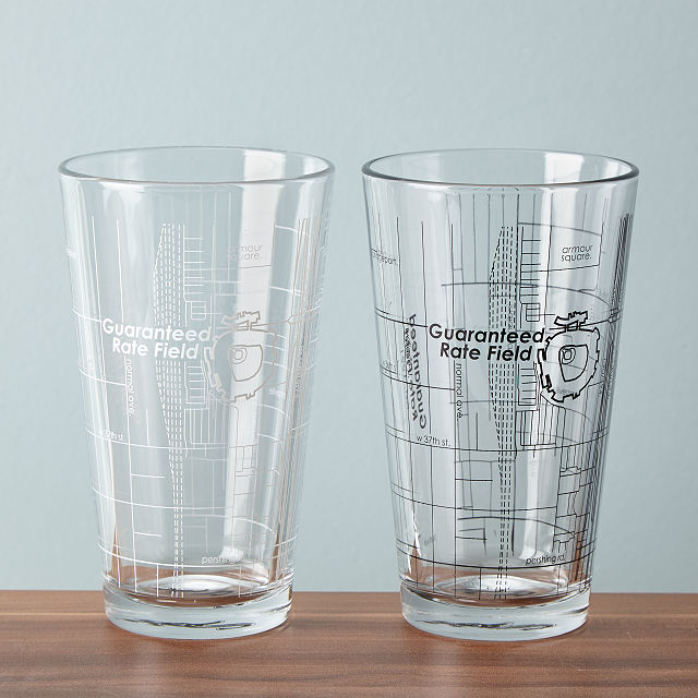 Uncommon Goods | MLB Ballpark Pint Glasses - Set of 2 | MLB Pint ...
