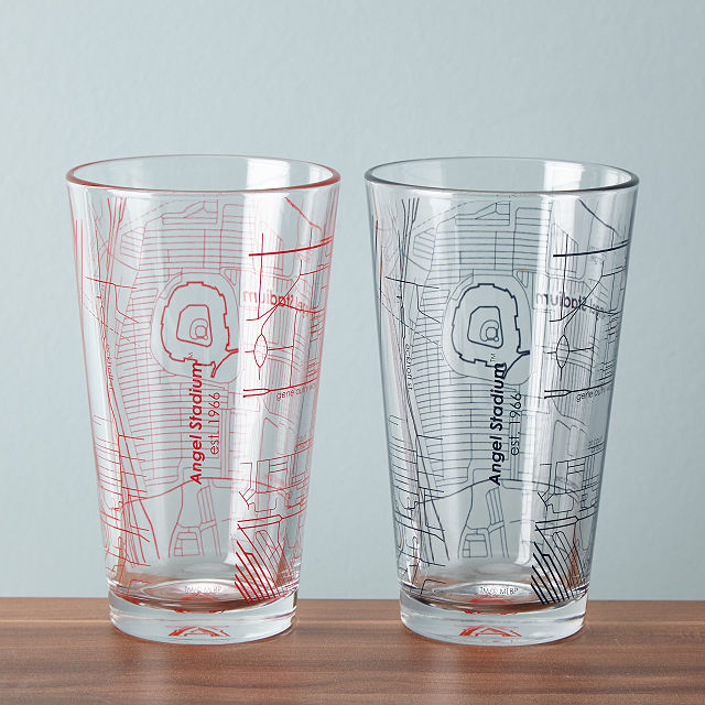 Uncommon Goods | MLB Ballpark Pint Glasses - Set of 2 | MLB Pint ...