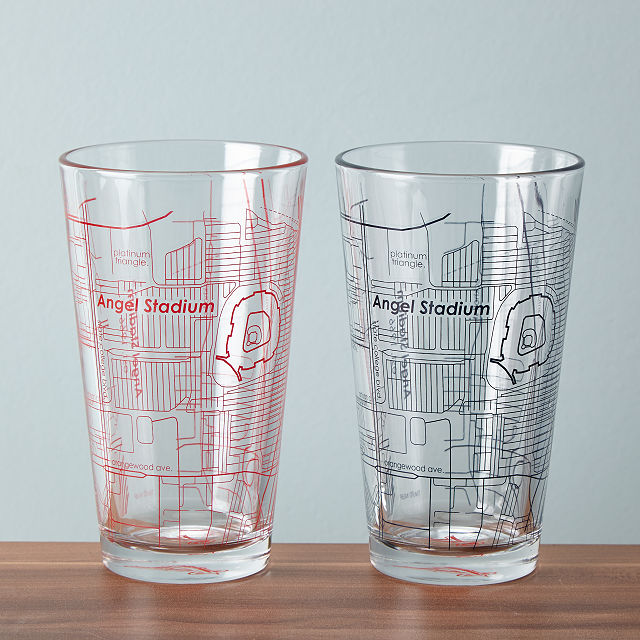 Uncommon Goods | MLB Ballpark Pint Glasses - Set of 2 | MLB Pint ...