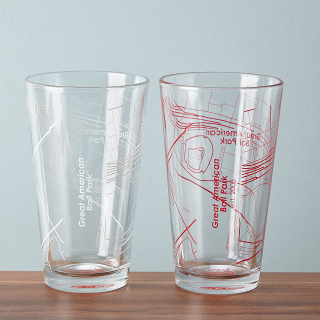 Uncommon Goods | MLB Ballpark Pint Glasses - Set of 2 | MLB Pint ...