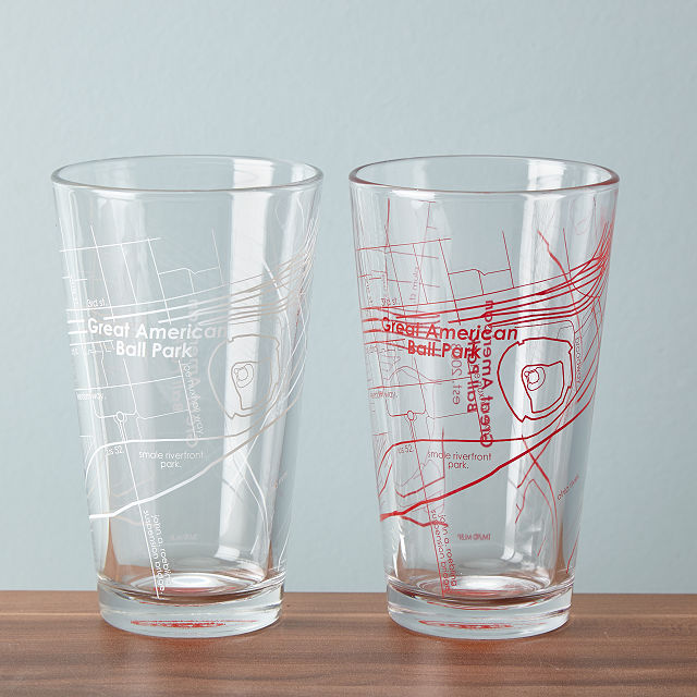 Uncommon Goods | MLB Ballpark Pint Glasses - Set of 2 | MLB Pint ...