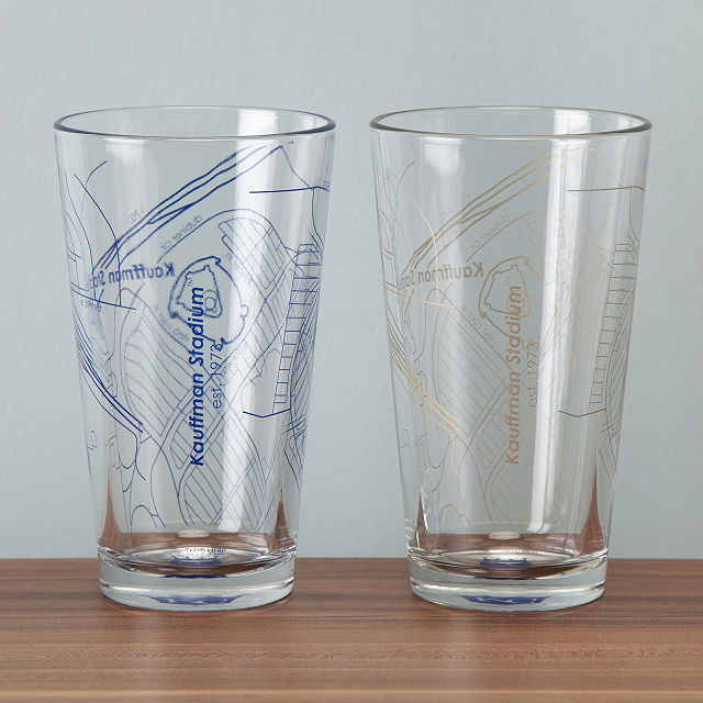 Uncommon Goods | MLB Ballpark Pint Glasses - Set of 2 | MLB Pint ...