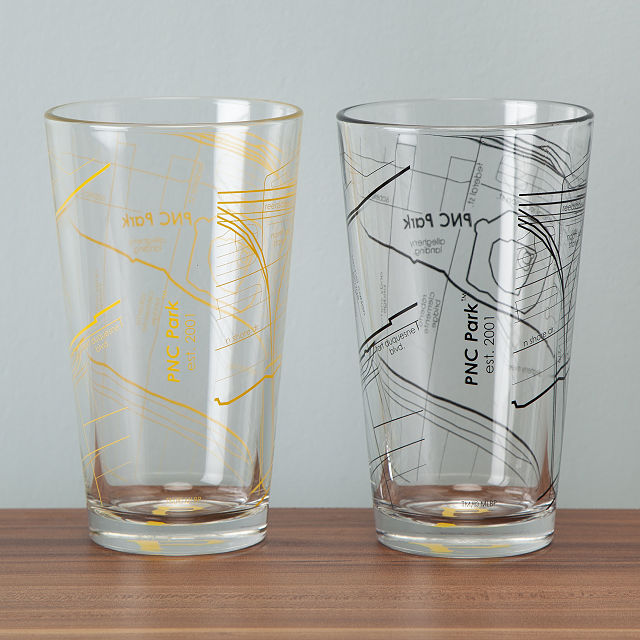 MLB Ballpark Pint Glasses - Set of 2 | MLB Pint Drinking Glasses ...