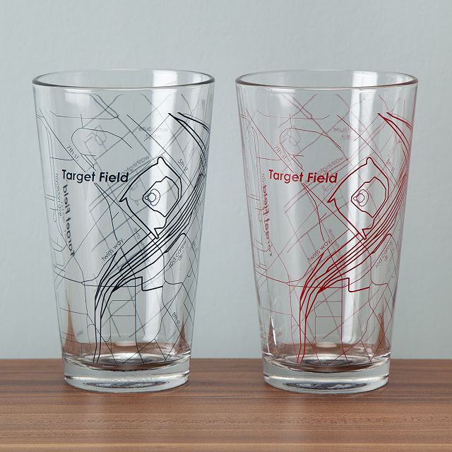 Uncommon Goods | MLB Ballpark Pint Glasses - Set of 2 | MLB Pint ...