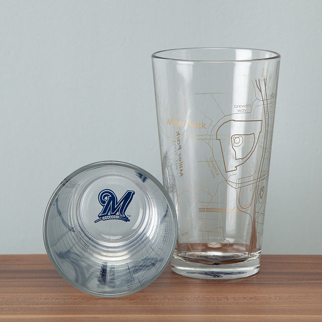 Uncommon Goods | MLB Ballpark Pint Glasses - Set of 2 | MLB Pint ...