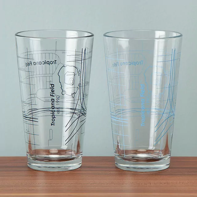Uncommon Goods | MLB Ballpark Pint Glasses - Set of 2 | MLB Pint ...