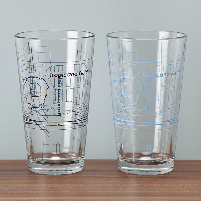 Uncommon Goods | MLB Ballpark Pint Glasses - Set of 2 | MLB Pint ...