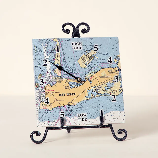 Custom Map Tide Clock | Personalized Tide Clock | Uncommon Goods