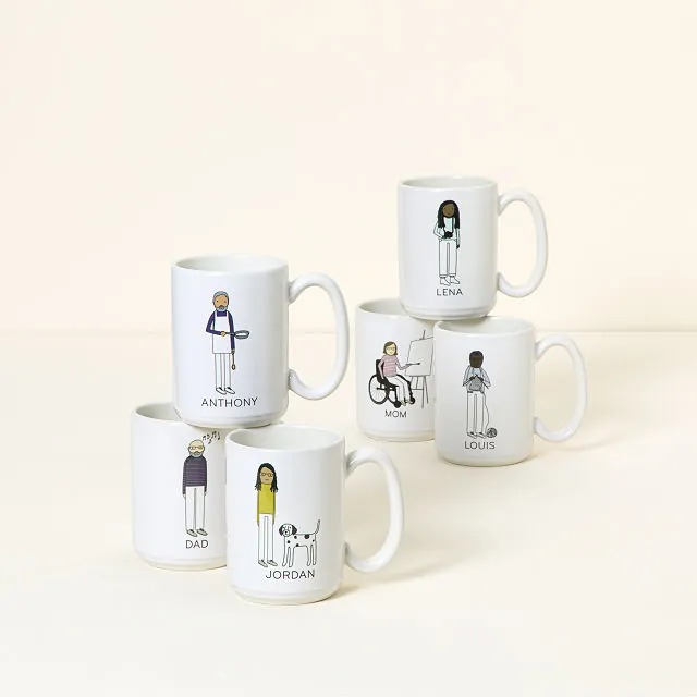 Uncommon Goods | Personalized Hobby Mugs | Customizable Family Mugs