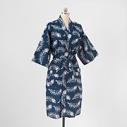 Floating Feathers Batik Robe | Cotton Robe, Rainbow Robe, Robe ...