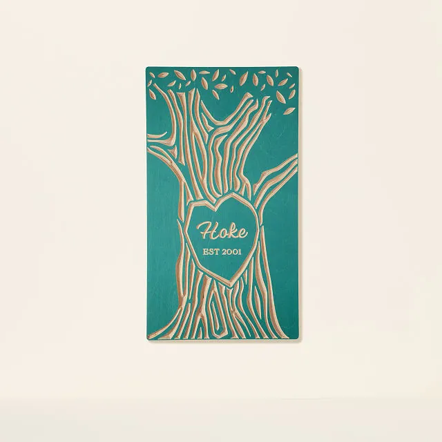 Uncommon Goods | Personalized Tree Wood Carving | Unique family or love ...