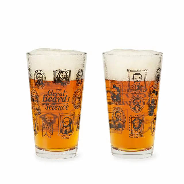 Great Beards of Science Pint Glass | Nerd Gifts | Uncommon Goods