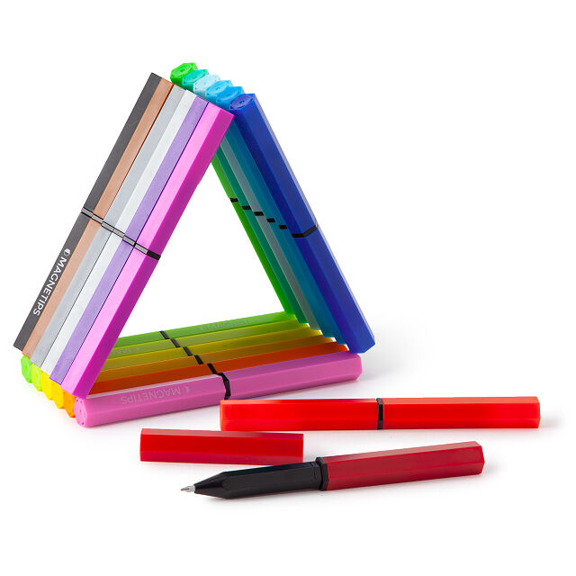 Uncommon Goods | Refillable Magnetic Gel Pen Set | Coloring Pens