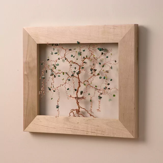 Uncommon Goods | Personalized Family Tree Wire Sculpture | Family Tree